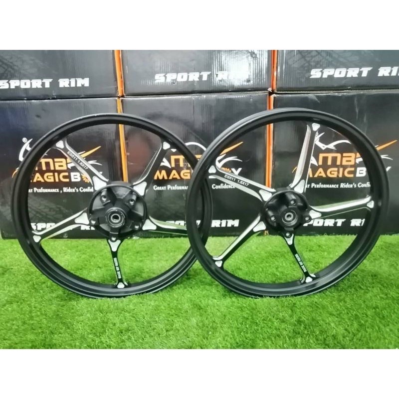 MAGIC BOY CUTTING 511 YAMAHA Y15 Y15Z Y15ZR EXCITER 150 SPORT RIM BLACK ...
