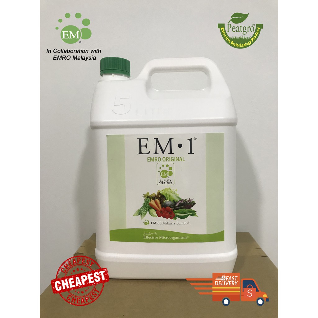 Effective Microorganism (EM-1) 5 litre bottle (Pertanian, Penternakan ...