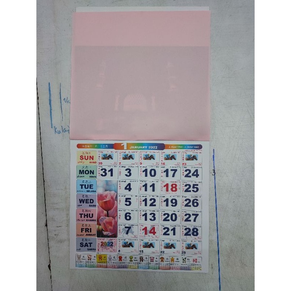 Horse Calender With School Holiday / Kalender Kuda 2022 *PRINTING ...