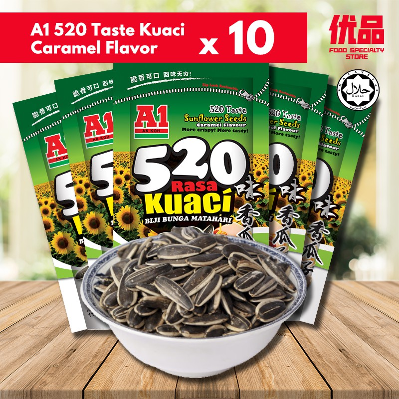 A1 520 Taste Kuaci - Caramel Flavor * (10 Pack) | Shopee Malaysia