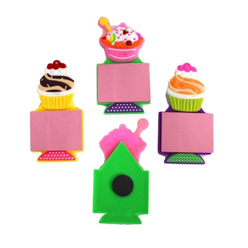 Cupcake Memo Sticky Notes Magnetic Holder (3pcs) | Shopee Malaysia