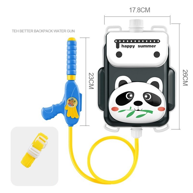 Toy Kids Outdoor Pull Out Water Gun Shooting Backpack Mainan Beg Pistol ...