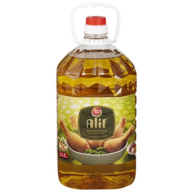 Alif Pure Vegetable Cooking Oil 5kg | Shopee Malaysia