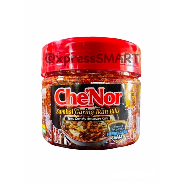 Che’Nor Sambal Garing Ikan Bilis Spicy Crunchy Anchovies Chili 160g ...