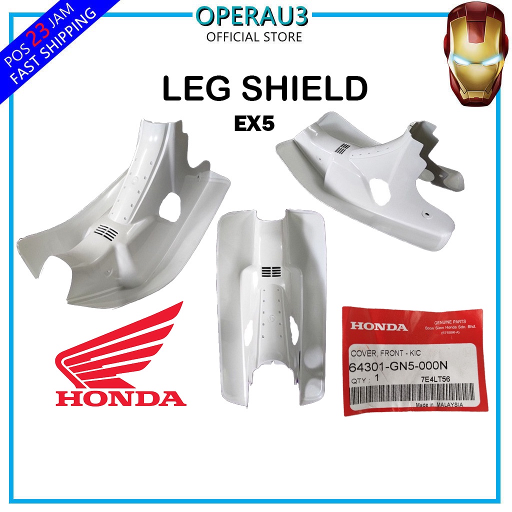 HONDA EX5 LEG SHIELD KEPAK EX5 TRANSPARENT COVER DEPAN EX5 LEGSHIELD ...