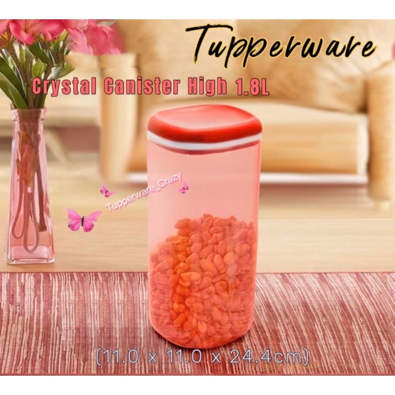 Tupperware Crystal Canister High 1.8L (1pc) | Shopee Malaysia