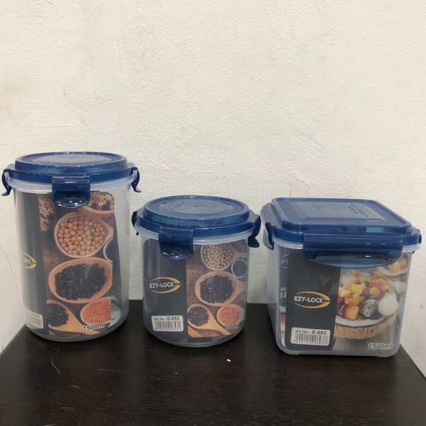 Elianware Ezy-Lock Airtight Round Microwavable Food Container | Shopee ...