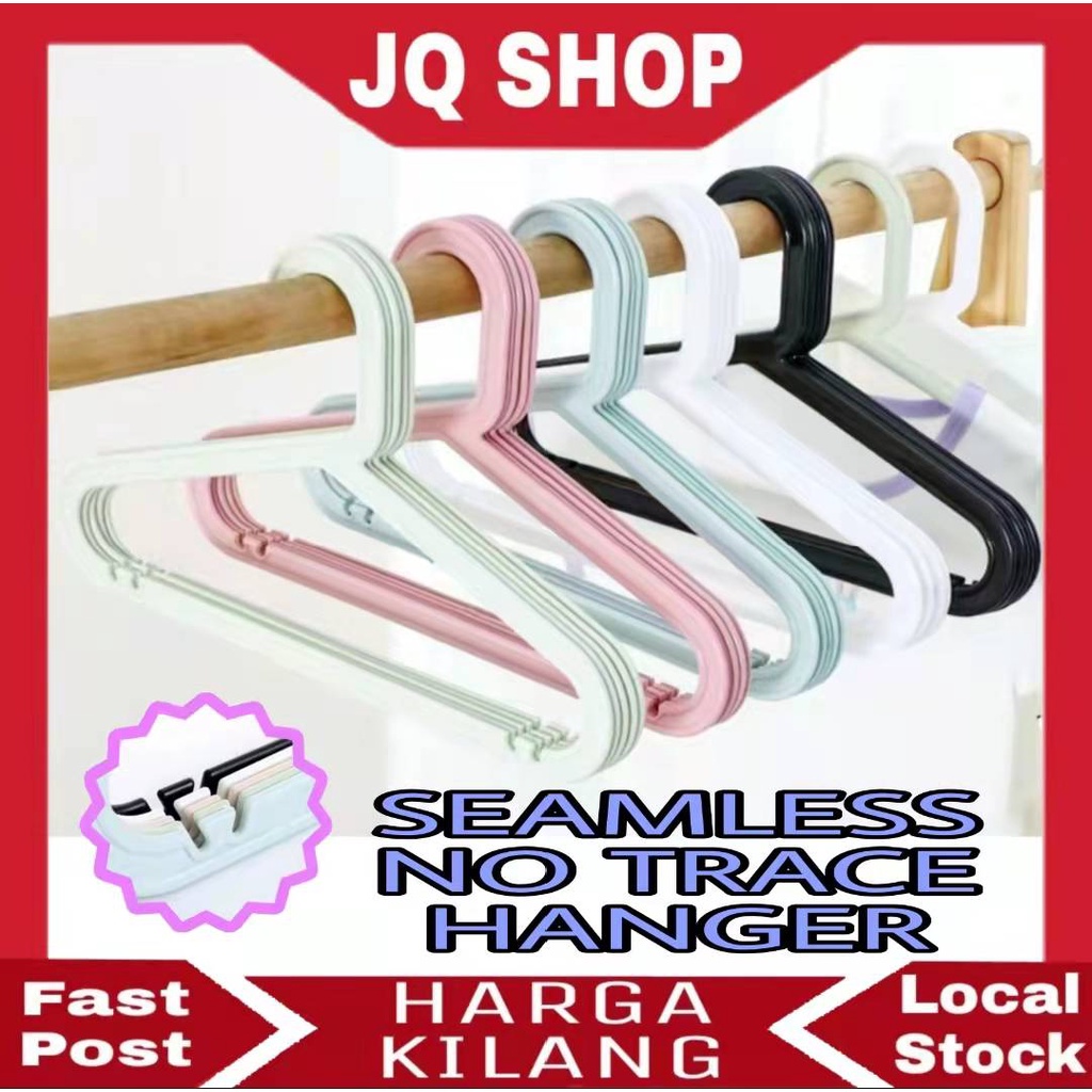 Premium Quality Hanger Clothes Penyangkut Baju No Trace Nordic Color ...