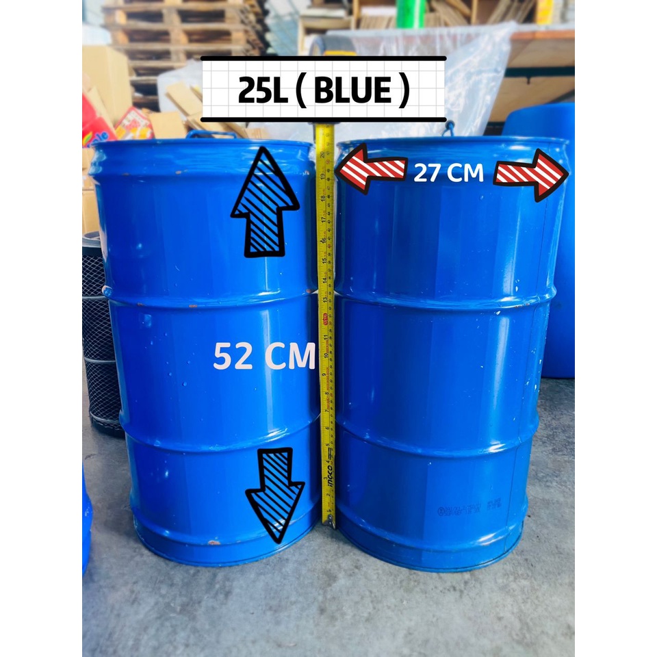 25KG TONG BESI ( BLUE ) | Shopee Malaysia