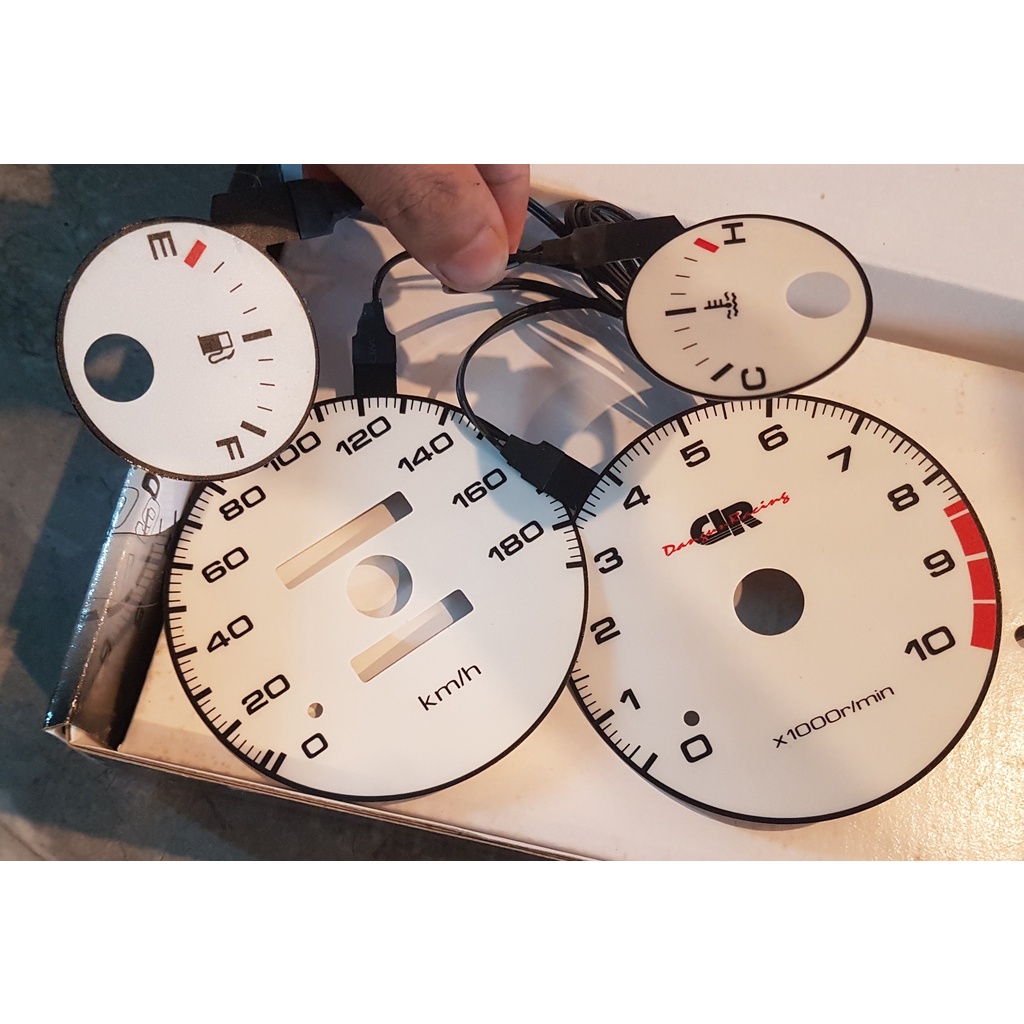 Dangun Racing EL gauge kit Honda Integra DC2 DB8 Type R JDM meter ...