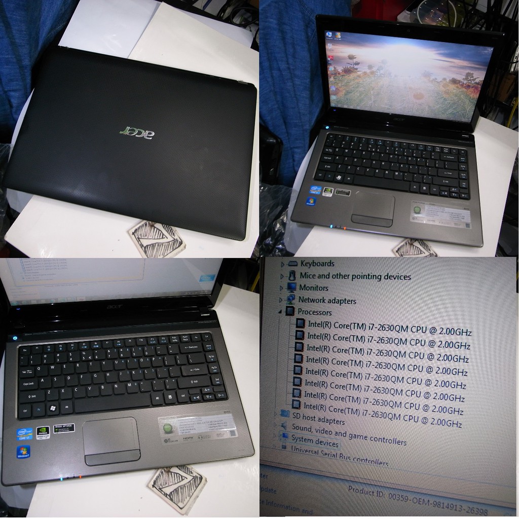 Acer Aspire 4750G i7 Gen 2nd Nvidia 8GB 500GB 14 Inch Notebook Rm1100 ...