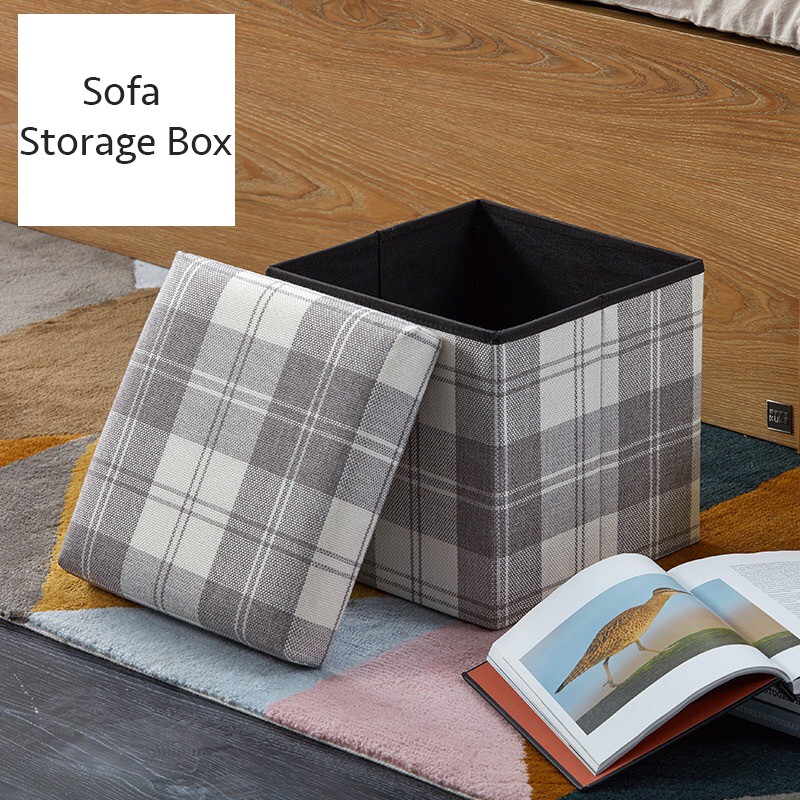 Fordable Sofa Chair Storage Box [30X30X30cm] | Shopee Malaysia