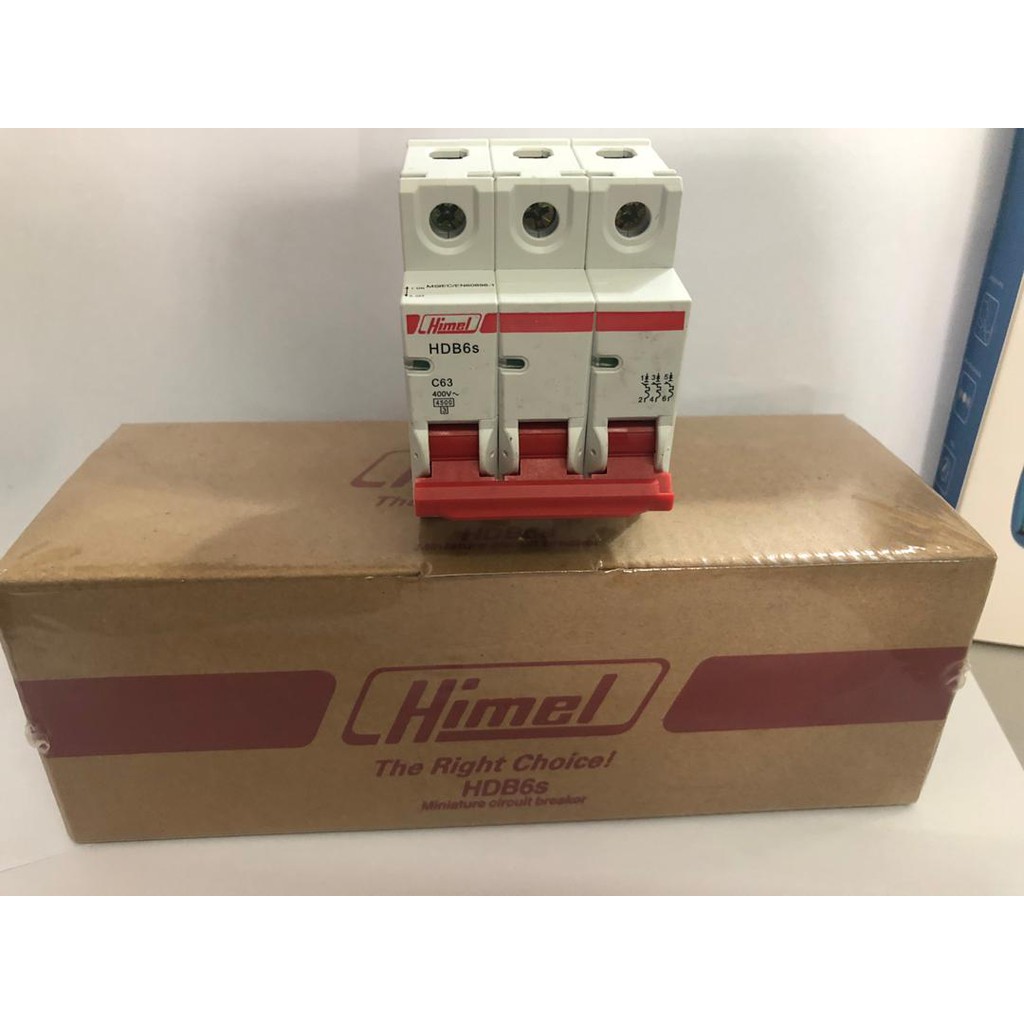 HIMEL MCB 3POLE 32A/40A/63A SIRIM APPROVED | Shopee Malaysia