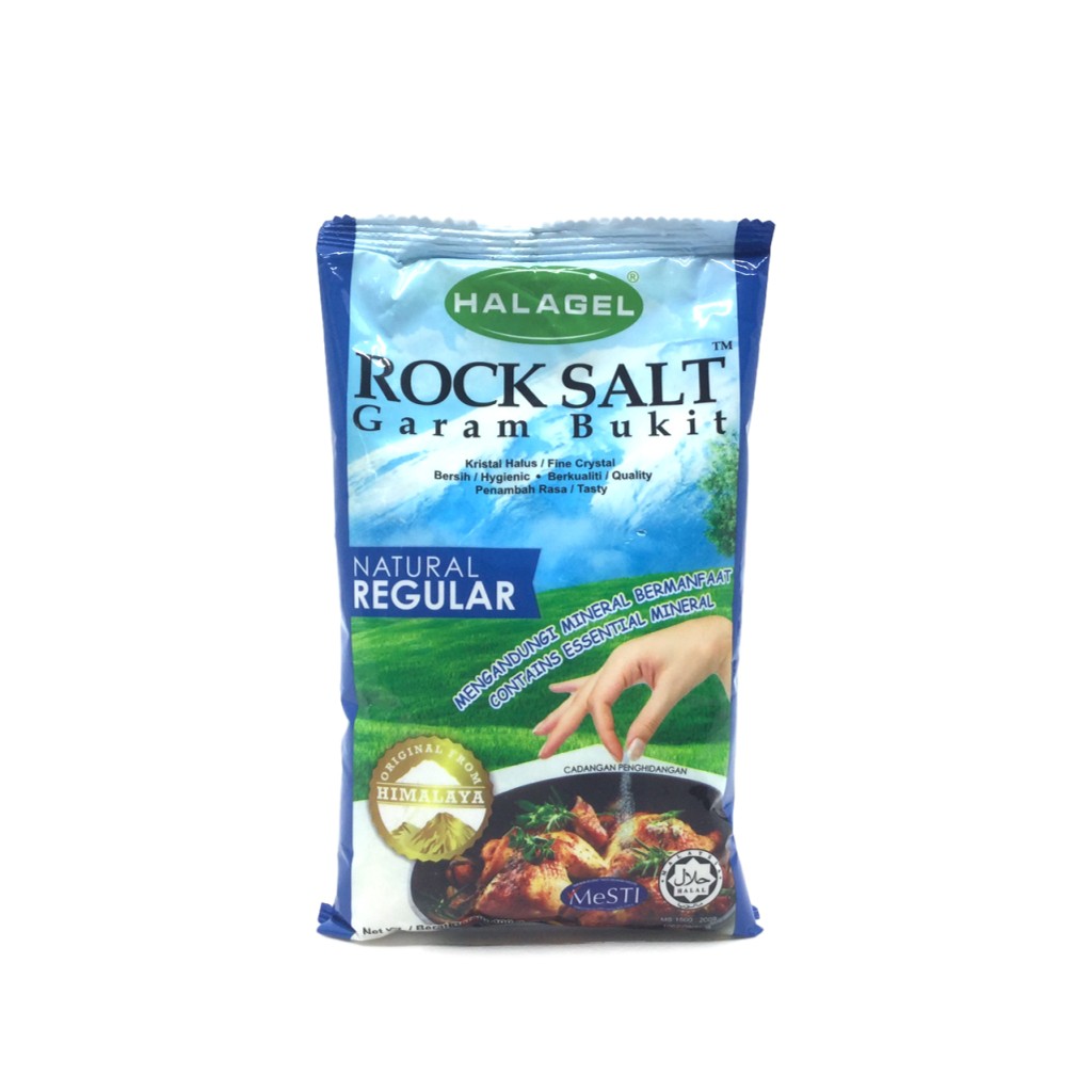 HALAGEL REGULAR ROCK SALT 400G | Shopee Malaysia