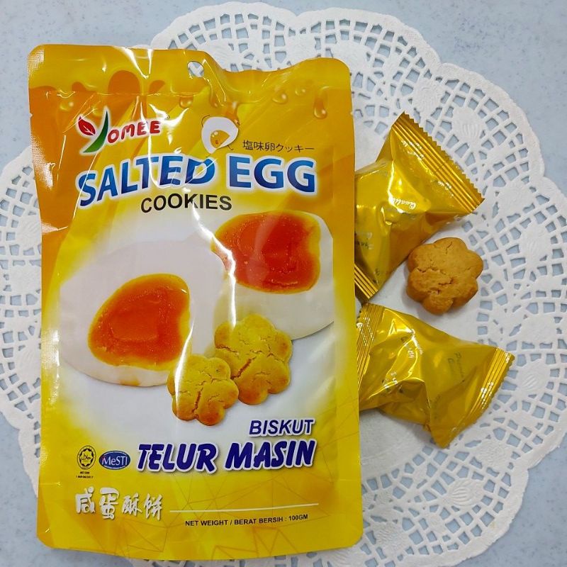 HALAL Yomee Salted Egg, Yam, Cheese, Green Peas Cookies | Shopee Malaysia
