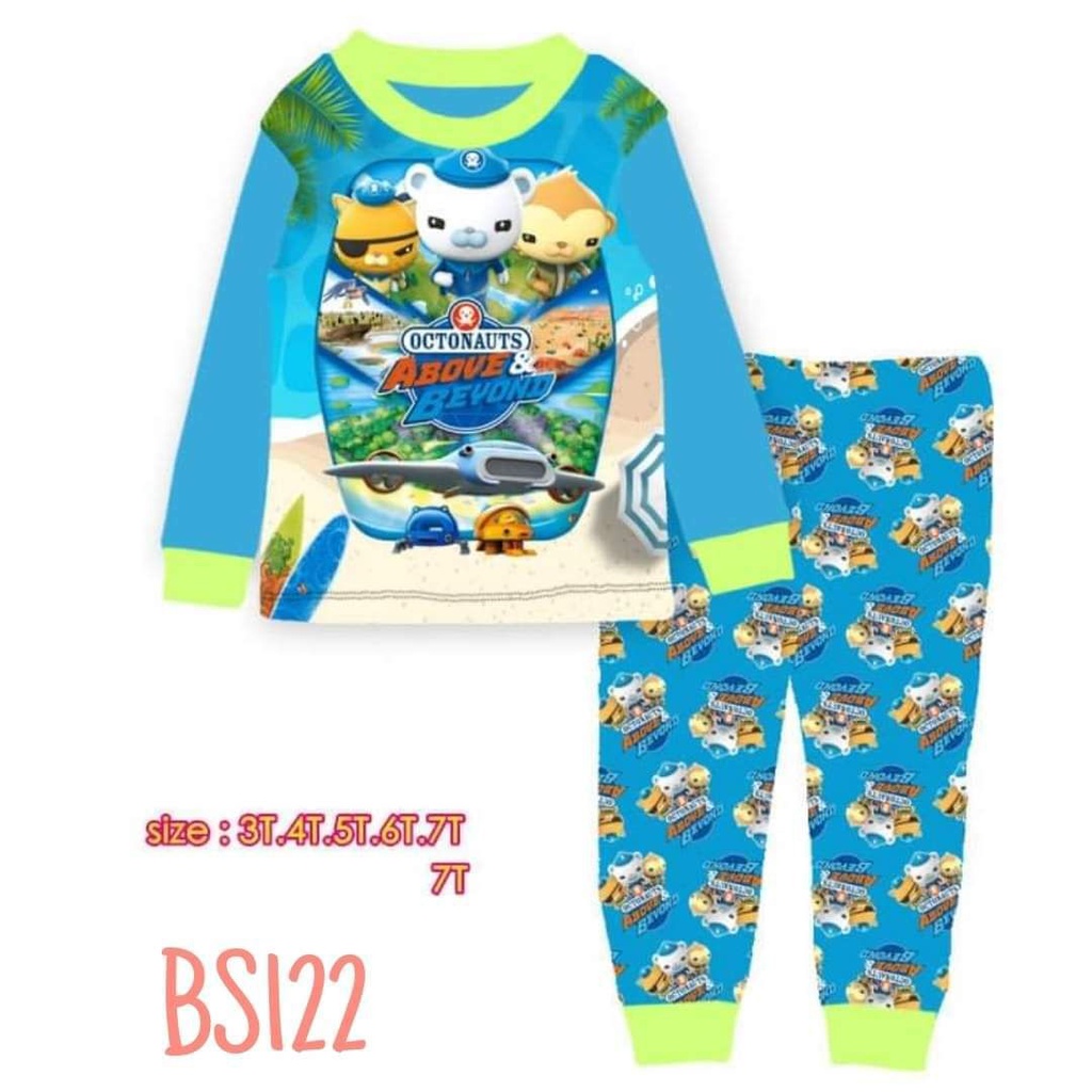 CuddleMe Kids Pajamas BS122~ The Octonauts | Shopee Malaysia