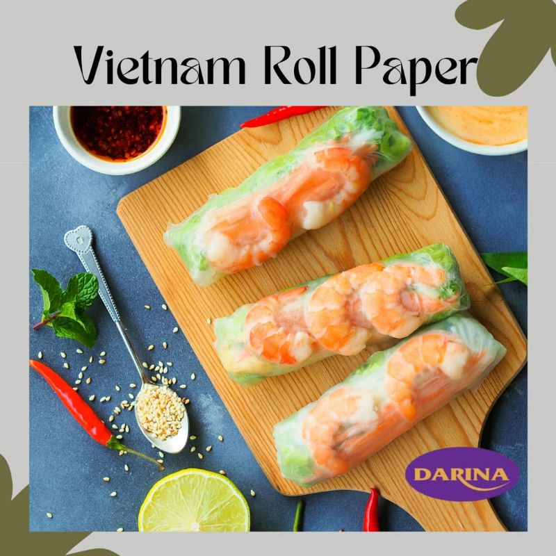 Kulit Popia Rice Paper Vietnam Roll Popiah 16cm 22 cm | Shopee Malaysia