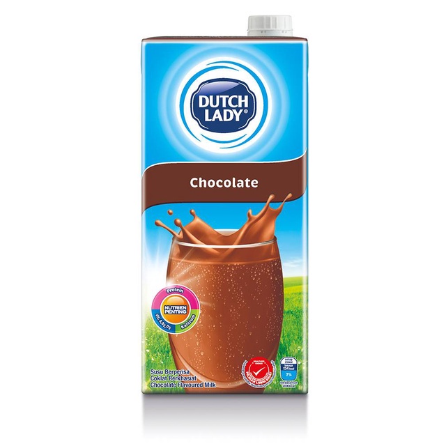 SUSU DUTCH LADY UHT MILK CHOCOLATE (1L x 3) SUSU KOTAK SUSU COKLAT SUSU ...