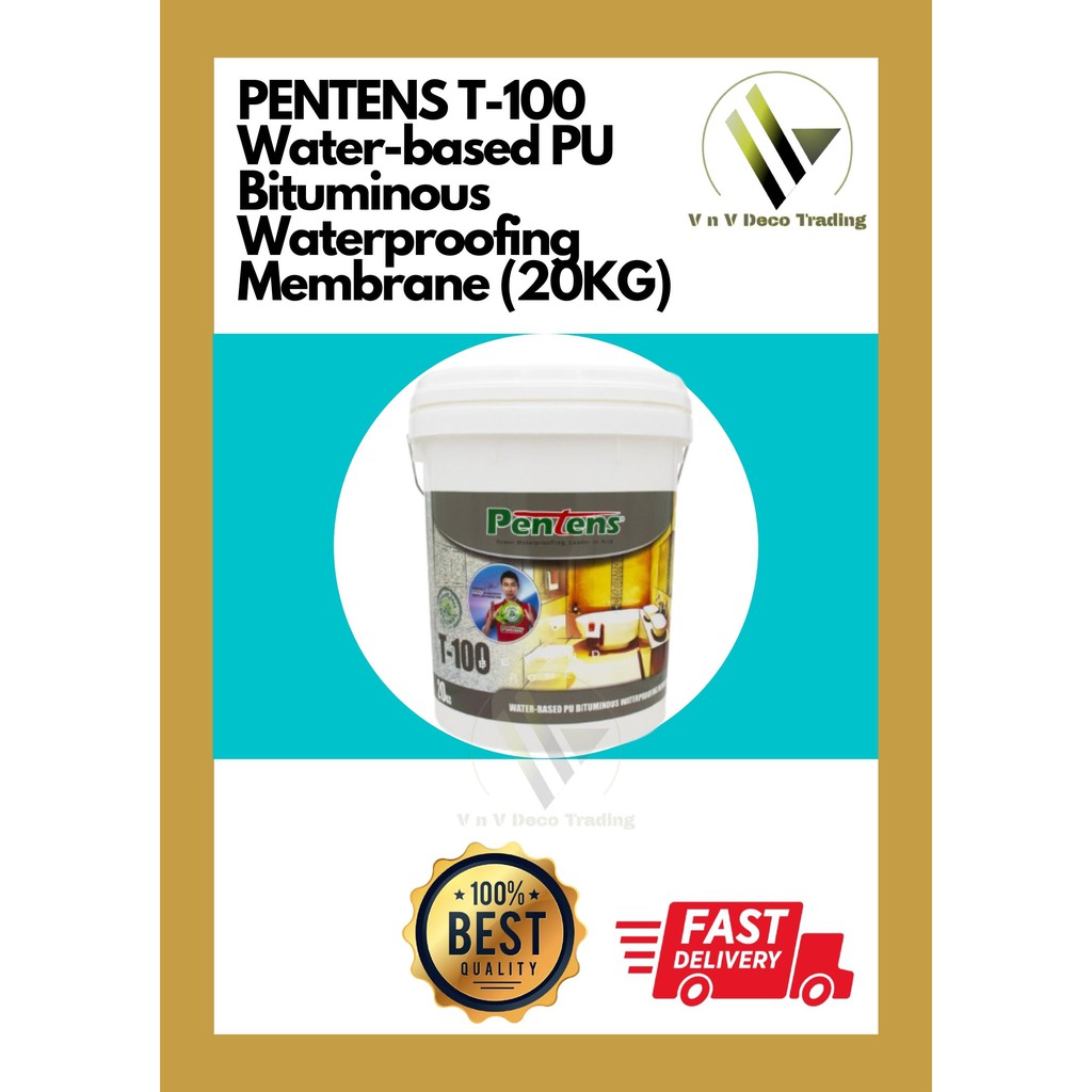 PENTENS T-100 Water-based PU Bituminous Waterproofing Membrane (20KG ...