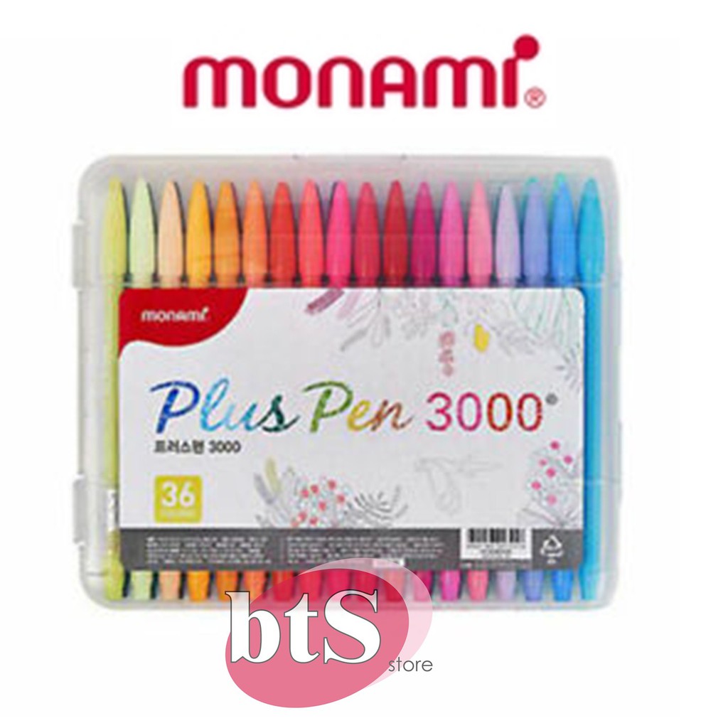 Monami Plus Pen 3000 Fine Nib - Assorted (24 /36/48Color Set) | Shopee ...