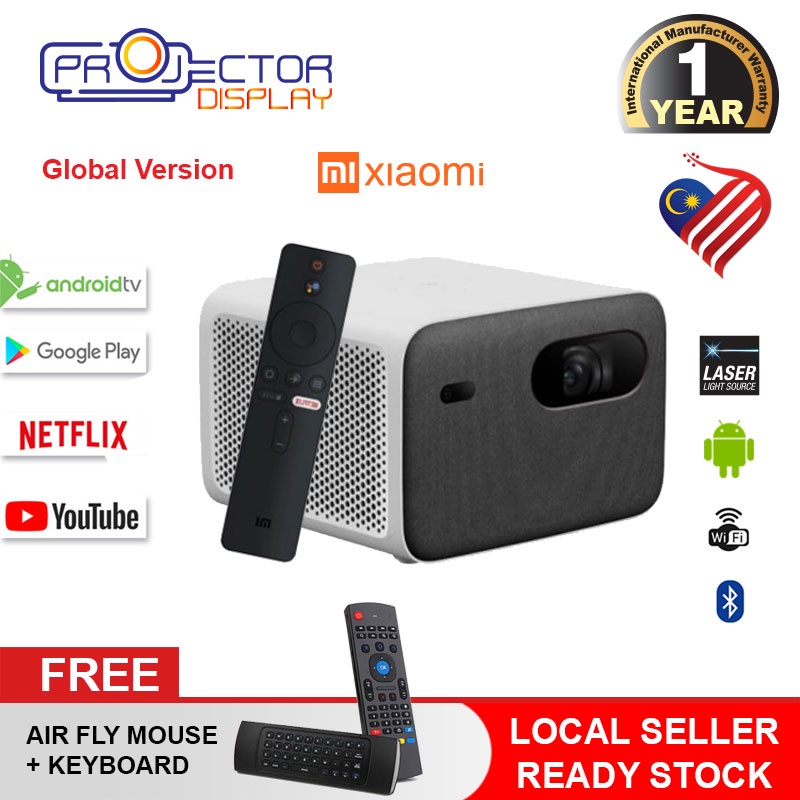 Xiaomi Mi Smart Projector 2 Pro, mi pro 2 1300 ANSI Lumens Portable ...