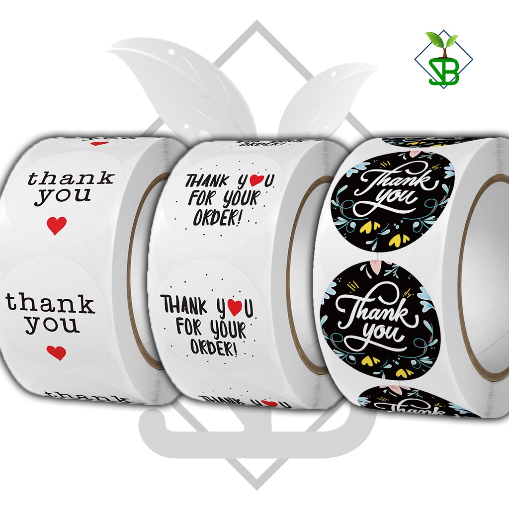 Thick Stickers Love / STICKER THANK YOU 1 ROLL (500 PCS) | Shopee Malaysia