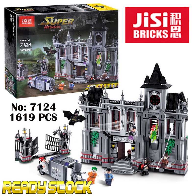 JISI [DECOOL] BLOCKS 7124 SUPER HERO BATMAN SERIES The Batman Arkham Asylum Bricks 1619 PCS ...
