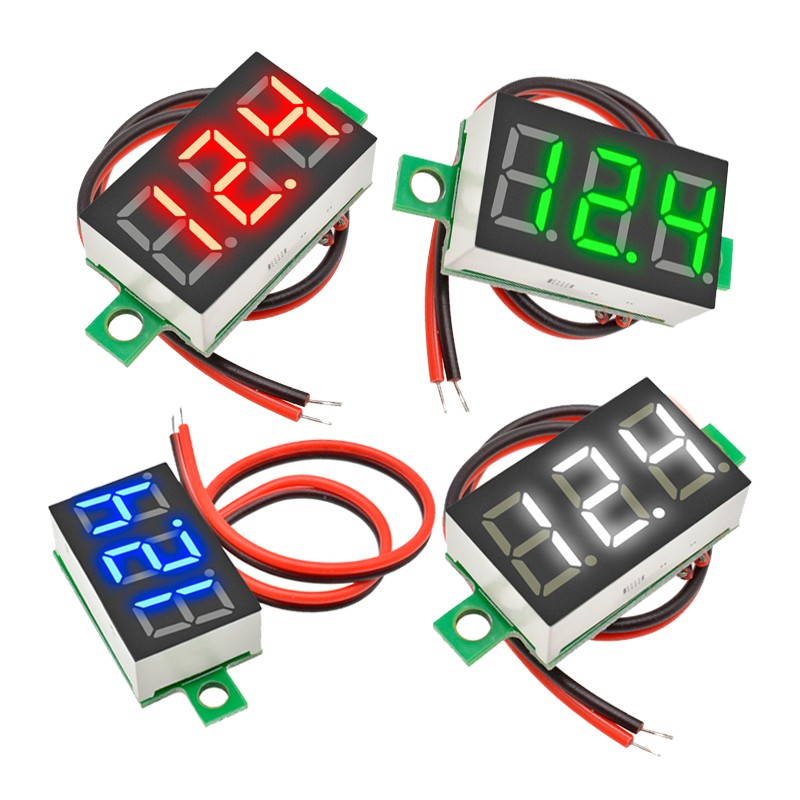 0.36 inch DC 4.7-22V 2 Wires Mini Digit Display Voltmeter Mini LED ...