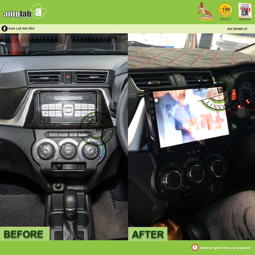 Big Screen Casing Android 10 inch Perodua Bezza 2020 (without Socket ...