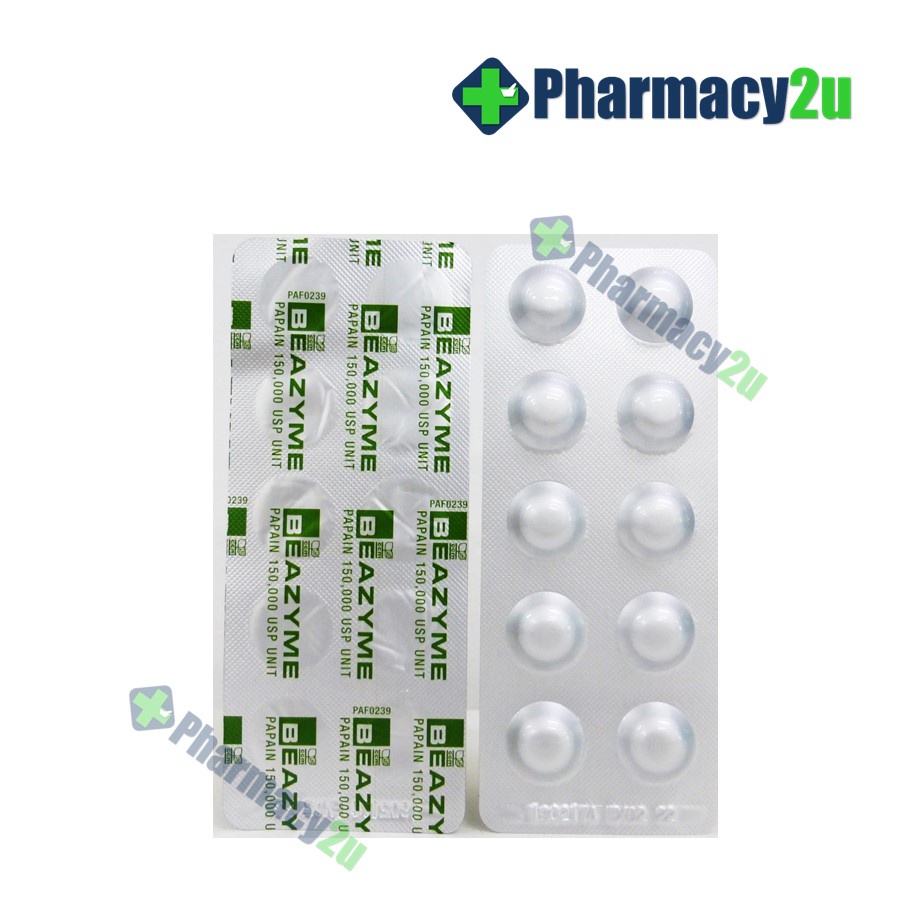 *EXP 06/2022* BEAZYME PAPAIN TABLET 10S | Shopee Malaysia