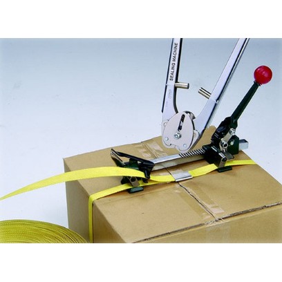 MANUAL 5/8" PVC STRAP PACKING PACKAGING TIE DOWN MACHINE - MADE IN ...