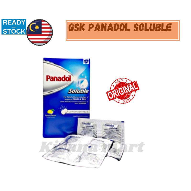 GSK Panadol Soluble Lemon Flavour Perpack (4 Tablets) | Shopee Malaysia