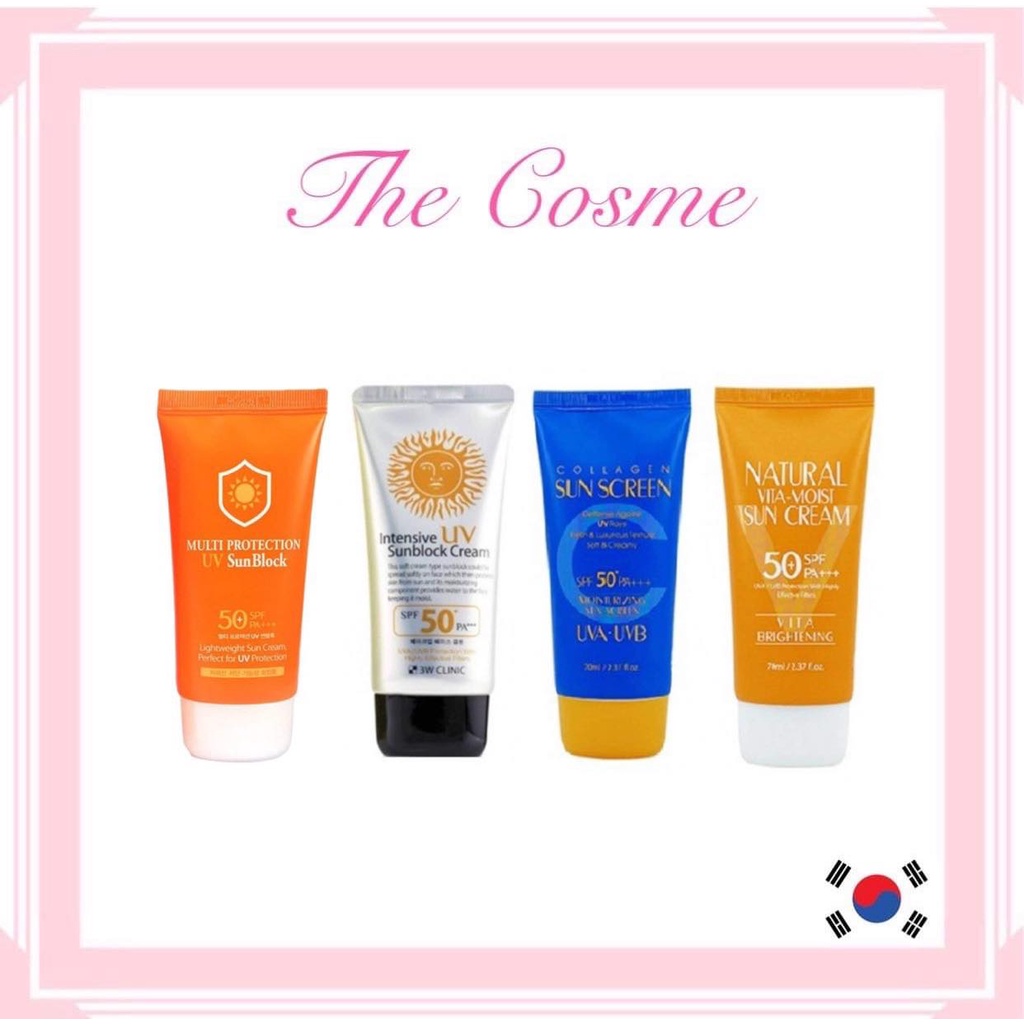 [Ready Stock] 3W Clinic Intensive UV / Collagen Sunscreen / Natural ...