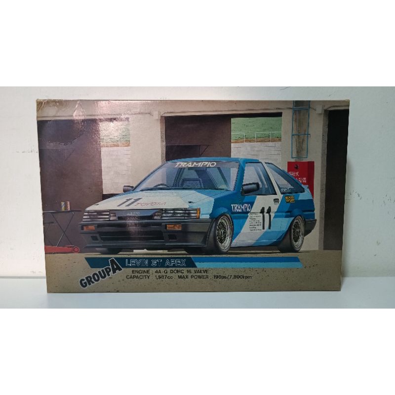 RARE FUJIMI AE86 GROUP A TRAMPIO RACE CAR PLASTIC MODEL KIT (PLAMO ...