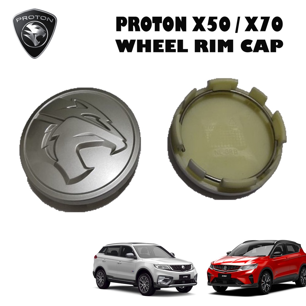 PROTON IRIZ, X70,X50 & SAGA VVT WHEEL RIM CAP ( SILVER & GREY ...