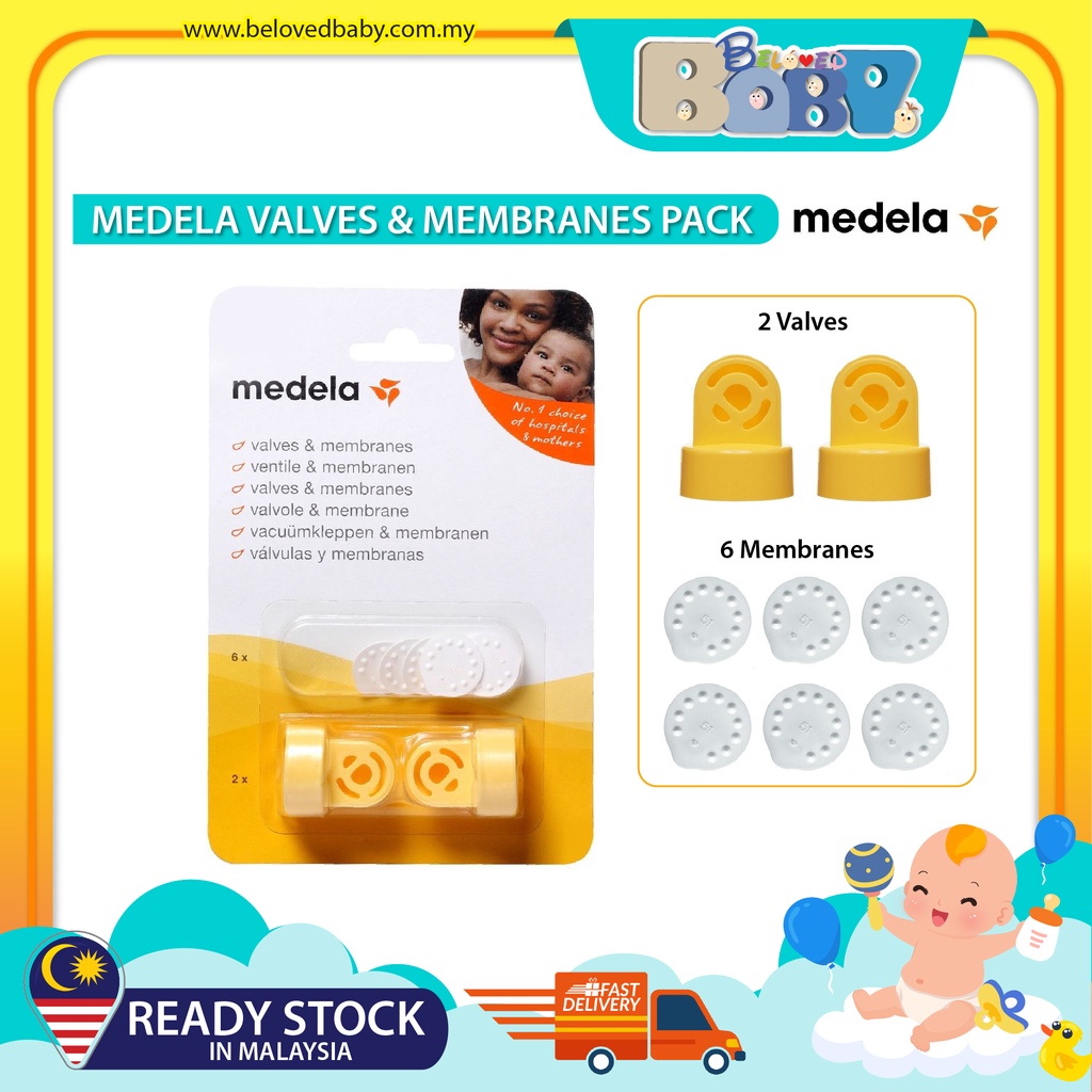 Medela Valve & Membranes Pack (2 Valve Head & 6 Valve Membrane ...