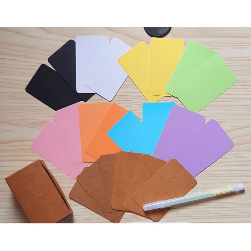1piece Vintage Blank Card Greeting Message Wish Memo Study Card Note ...