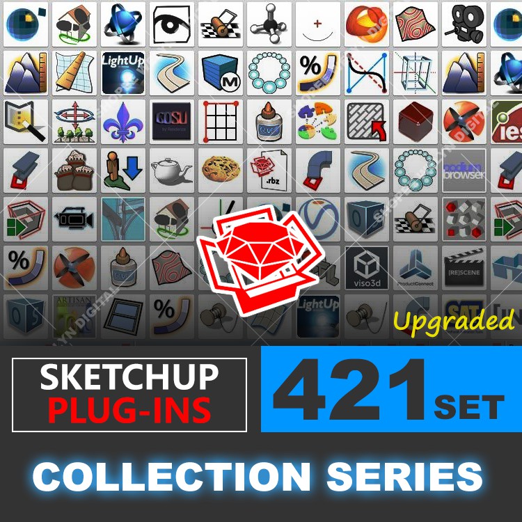 SketchUp | Plugins | Extension 2022 Collection Upgraded 421 set ...