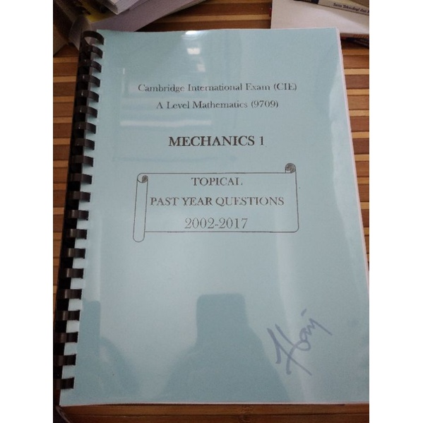 CAMBRIDGE A LEVEL MATHEMATICS MECHANICS 1 9709 PASTY YEAR QUESTIONS ...