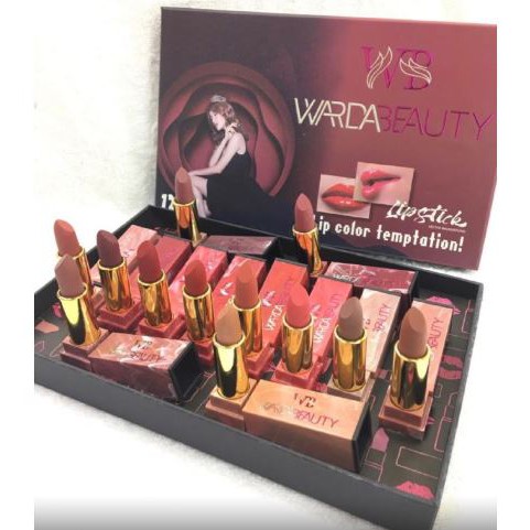 12in1 ^ Warda Beauty Lipstick [Lip Color Temptation] | Shopee Malaysia