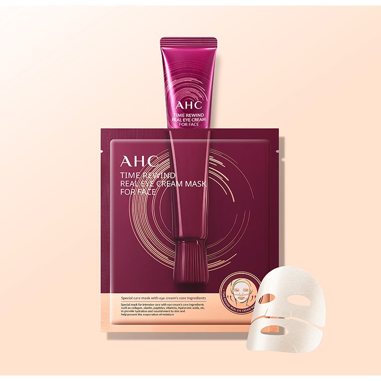 AHC Time Rewind Real Eye Cream Mask For Face 8 Sheets | Shopee Malaysia