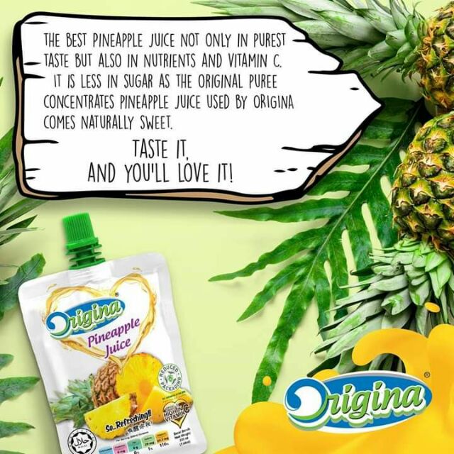 Origina Jus Nenas Pineapple Juice Shopee Malaysia