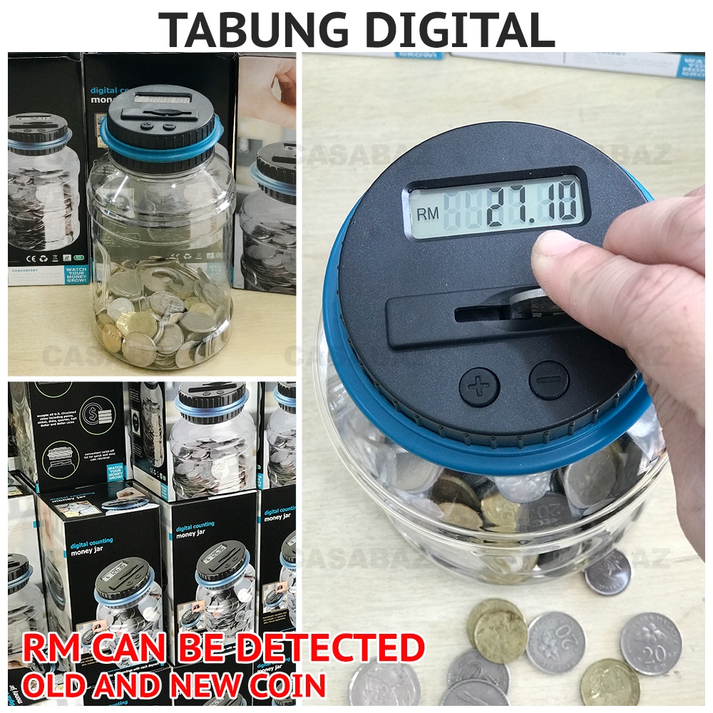 Tabung Digital Coin bank Malaysia Coin bank detect malaysia syiling ...