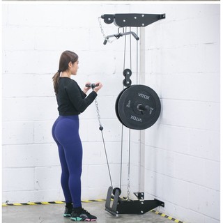 Upgraded Wall Mounted Lat Pulldown Machine Cable Crossover Station ...