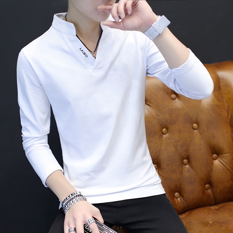 (462) Korean style fit Men polo shirt Casual cotton T Shirts Polo T ...