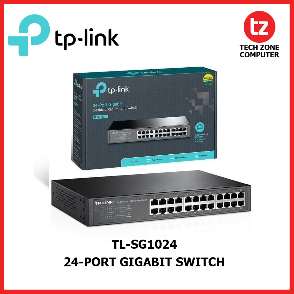 Tp-link tl-sg1024 24-port gigabit switch | BeeCost