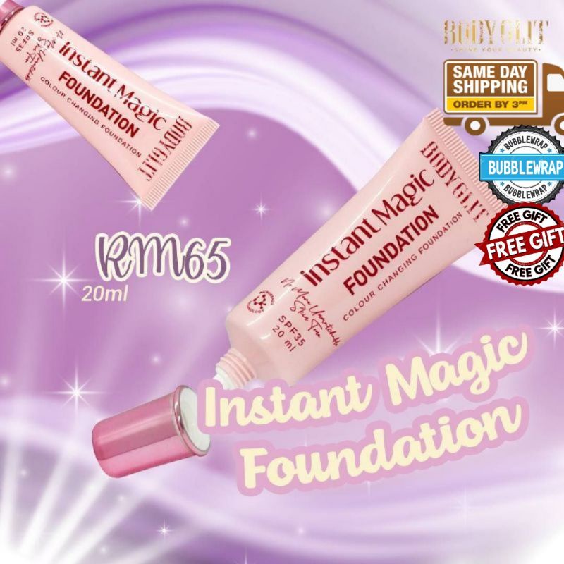 ORIGINAL HQ ‼️ BODYGLIT INSTANT MAGIC FOUNDATION (COLOR CHANGING FOUNDATION) | Shopee Malaysia