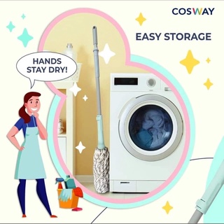 Telescopic Microfibre Twist Mop Cosway Perah Pulas Pusing kering Lap ...
