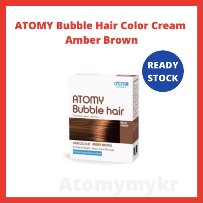 ATOMY- Bubble Hair Color Cream - Amber Brown | Shopee Malaysia