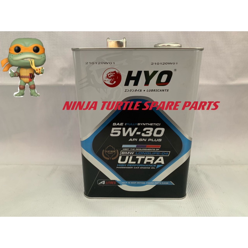 HYO Engine oil Fully Synthetic 5W30 4Liter (JAPAN TECHNOLOGY) | Shopee ...